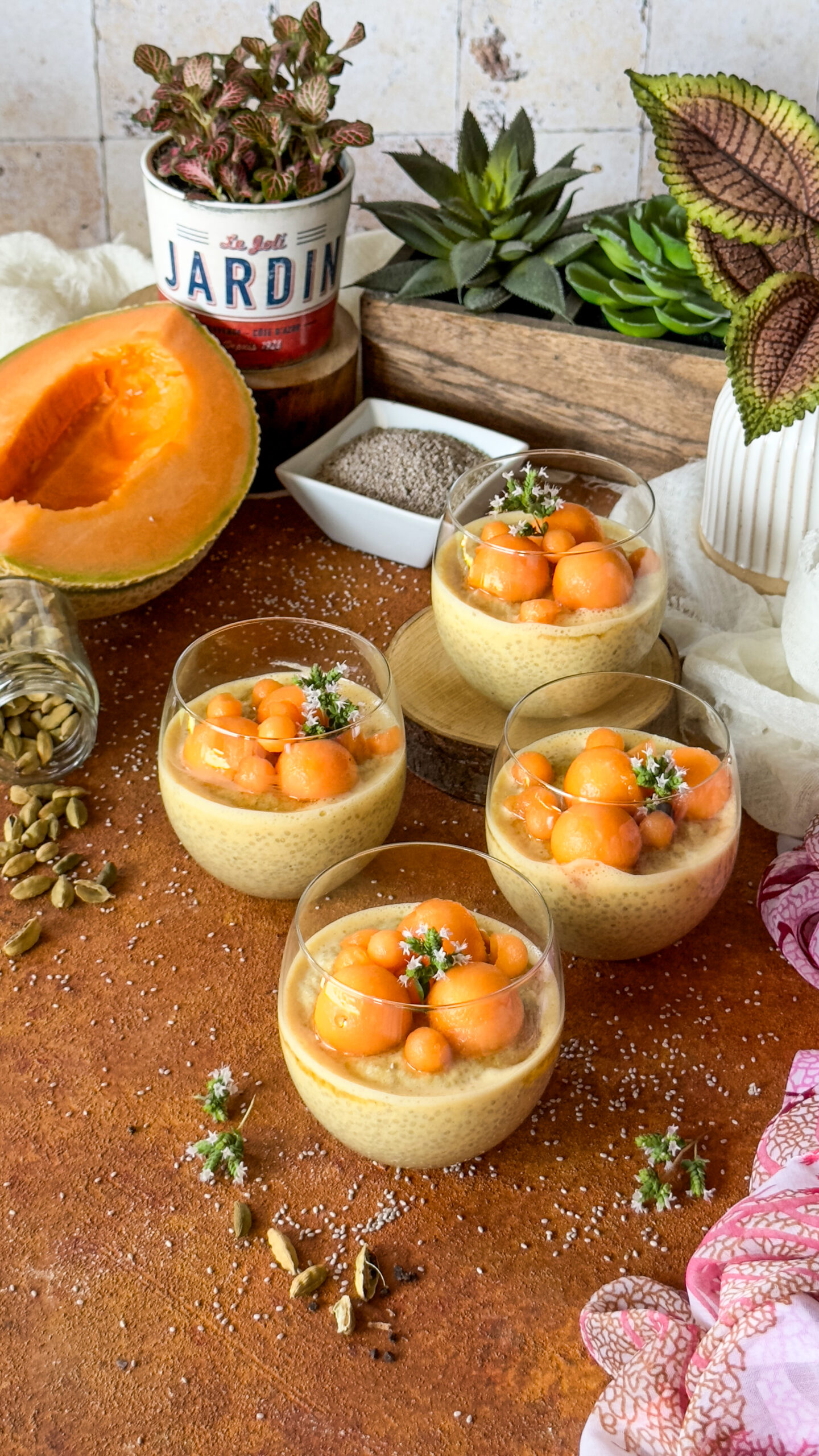 Chia melone pudding - sano, fresco e goloso!